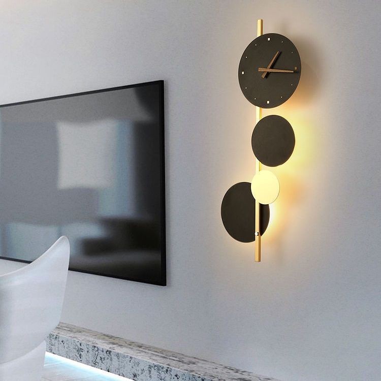 Get gifts/JY-H/Clock Wall Lamp New Modern Minimalist Nordic Minimalism ...