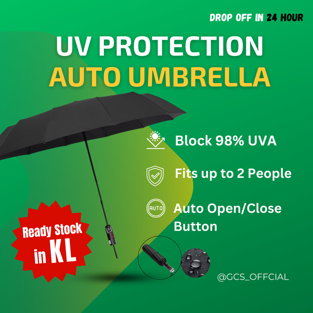 Auto UV Umbrella Anti Rebound Black GEL Automatic Umbrella Technology Auto OpenClose Umbrella ...