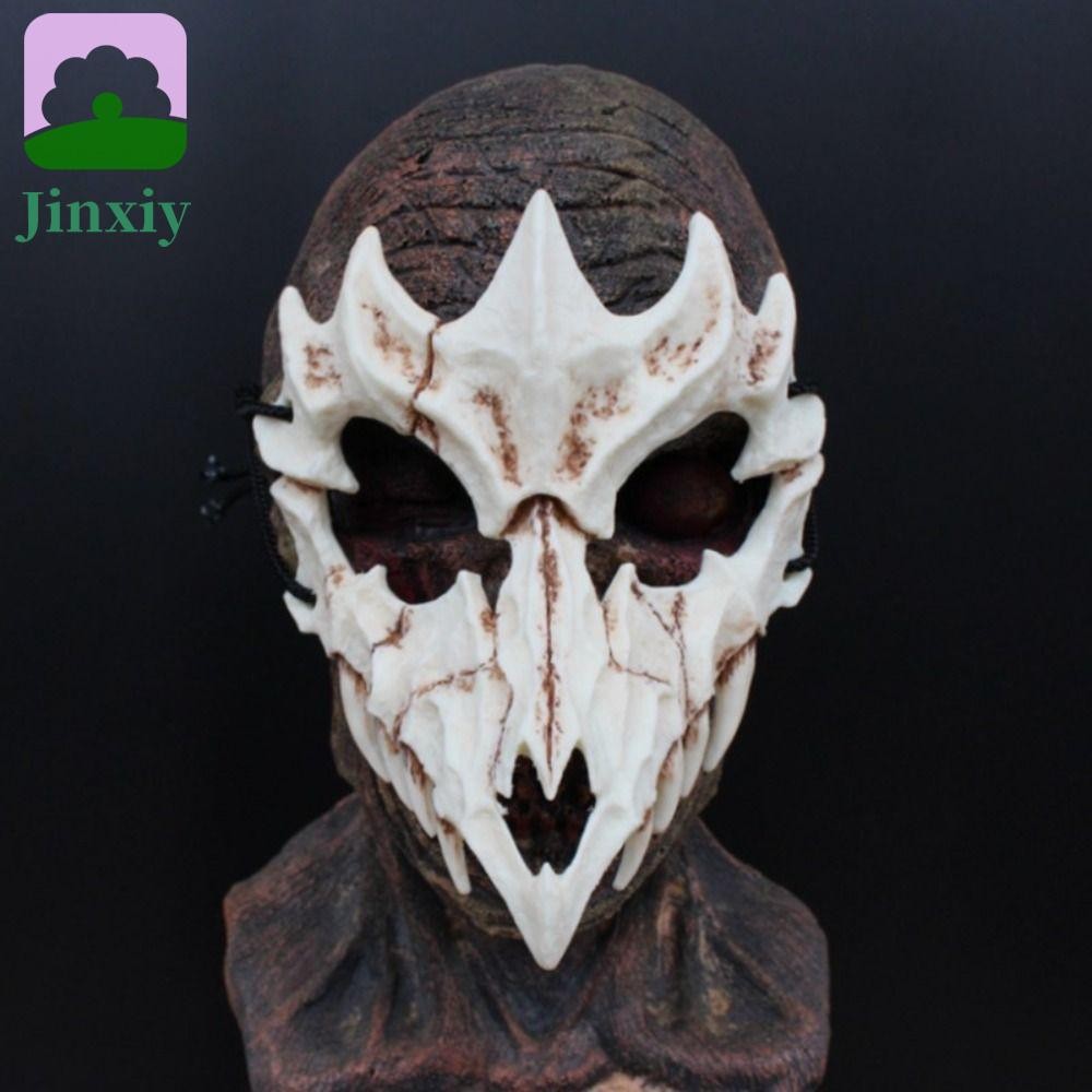 JINXIY Halloween Bone Skull Masks Party Props Half Face Mask Cosplay ...