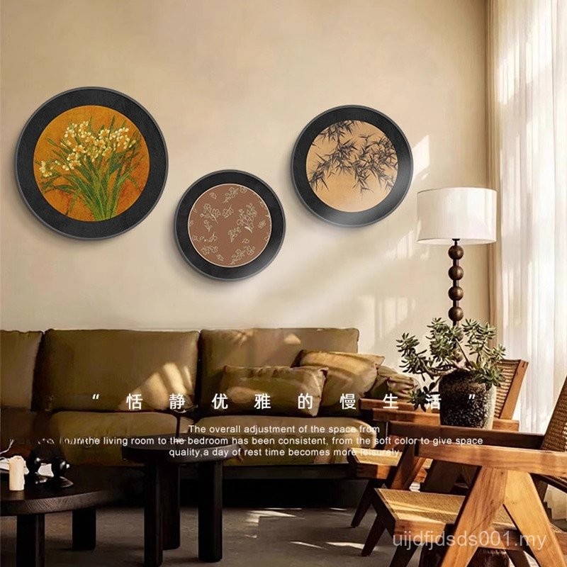 Lukisan gantung ruang tamu gaya stail Perancis kuno retro sofa bulat ...