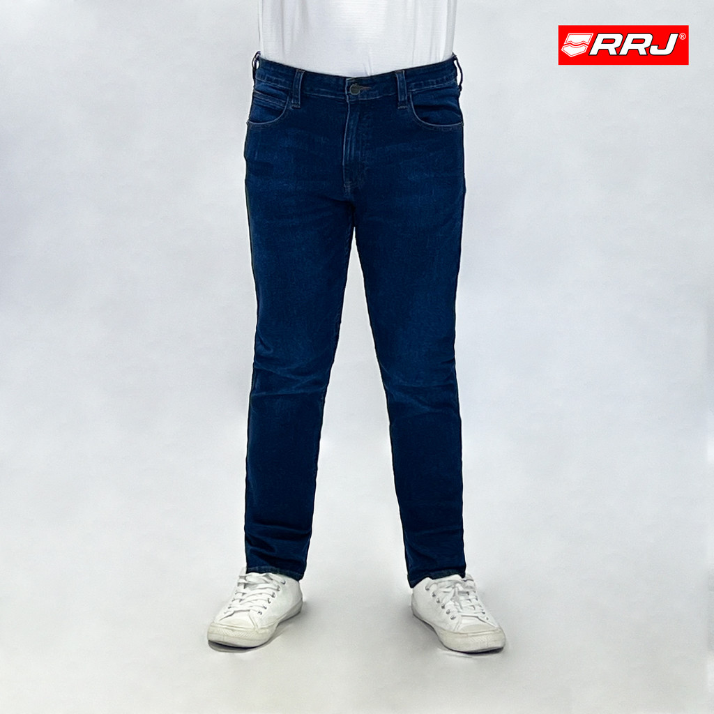 RRJ Men's Basic Denim Pants Superskinny Fitting Mid-Rise 173587-U (Dark Shade) | Shopee Malaysia