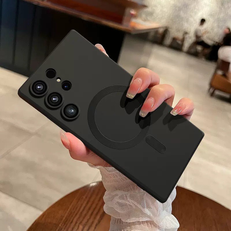 Luxury Magnetic Matte Case for Samsung Galaxy A55 A15 A35 A36 A25 A05 A05S A15 A16 A06 A26 A56 ...