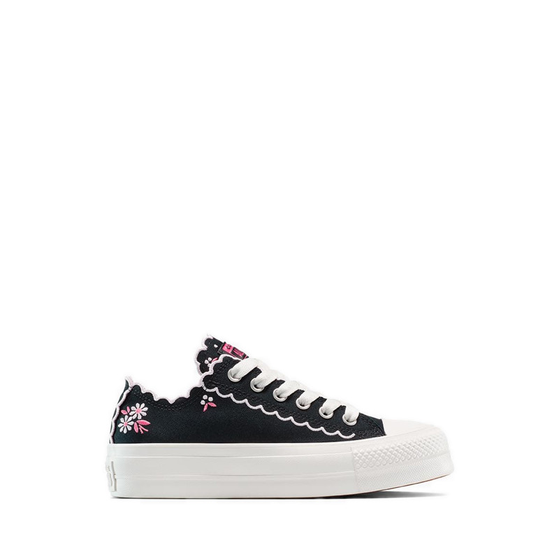 Converse CTAS Lift Platform Embroidered Flowers Women's Sneakers ...