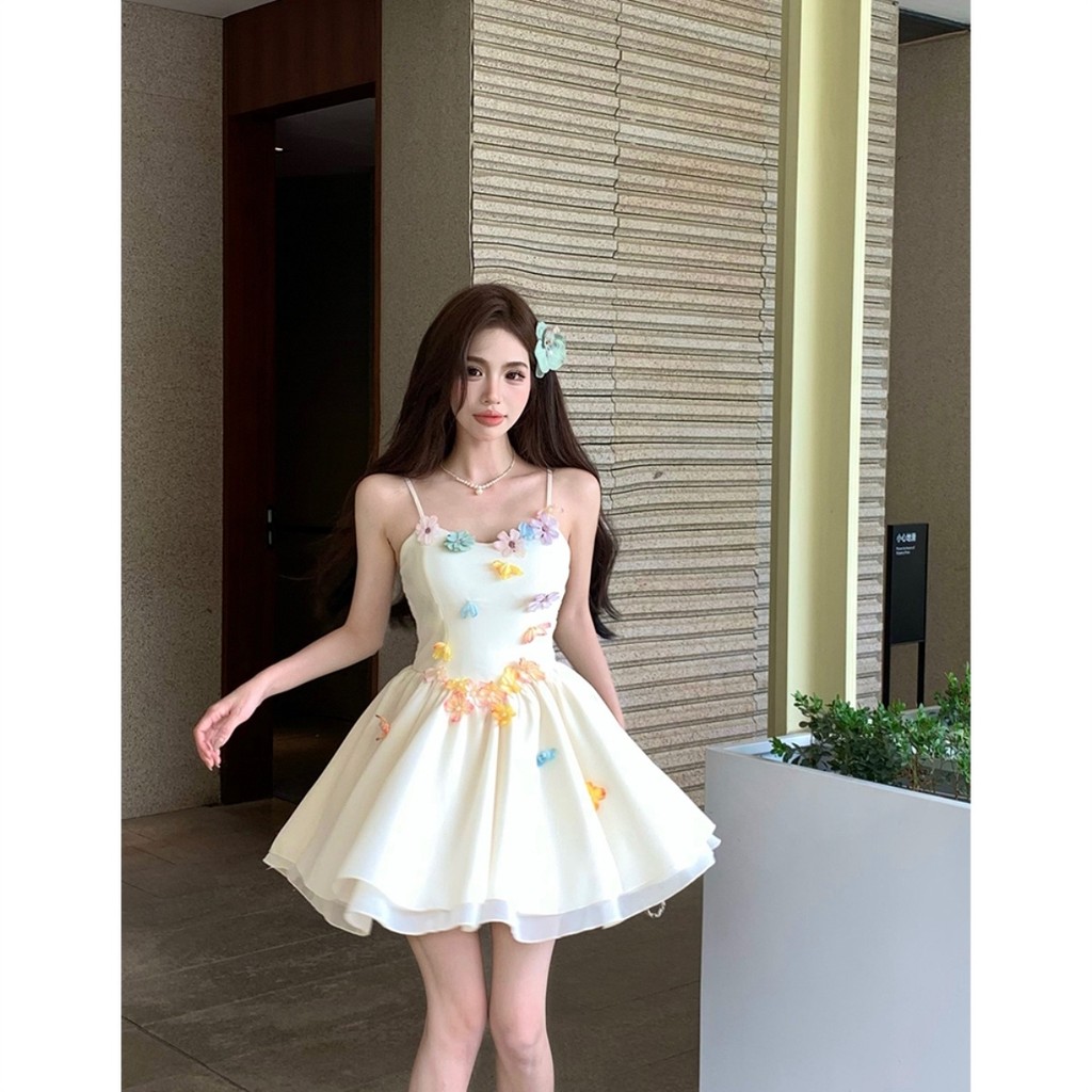 Sweet Spice Girls Holiday Wind Heavy Industry Tiga Dimensi Bunga Sling ...