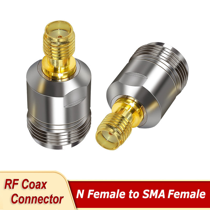 SMA to N-Type Connector N Female Jack to SMA Female Jack RF Coaxial ...
