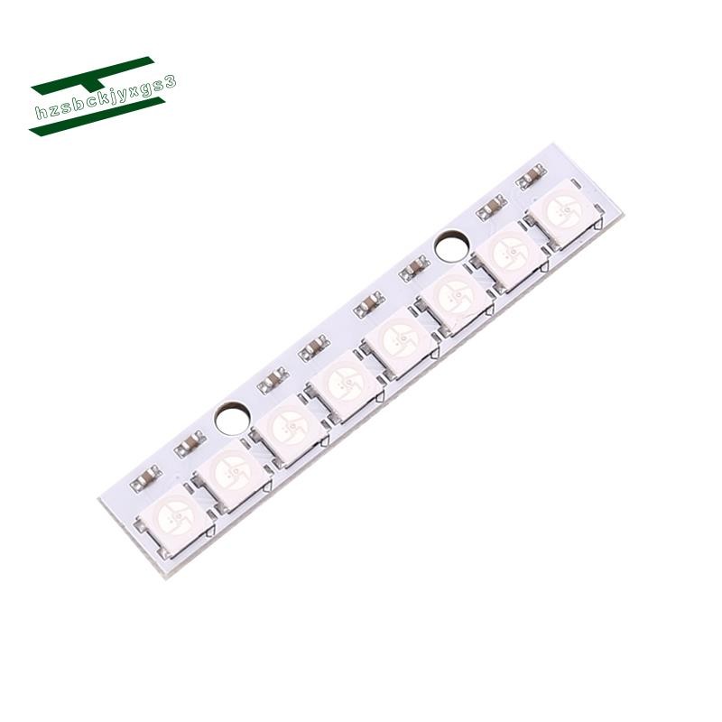 8 x WS2812B 5050 RGB Driving LED Lights Board Strip Built-in Full-Color ...