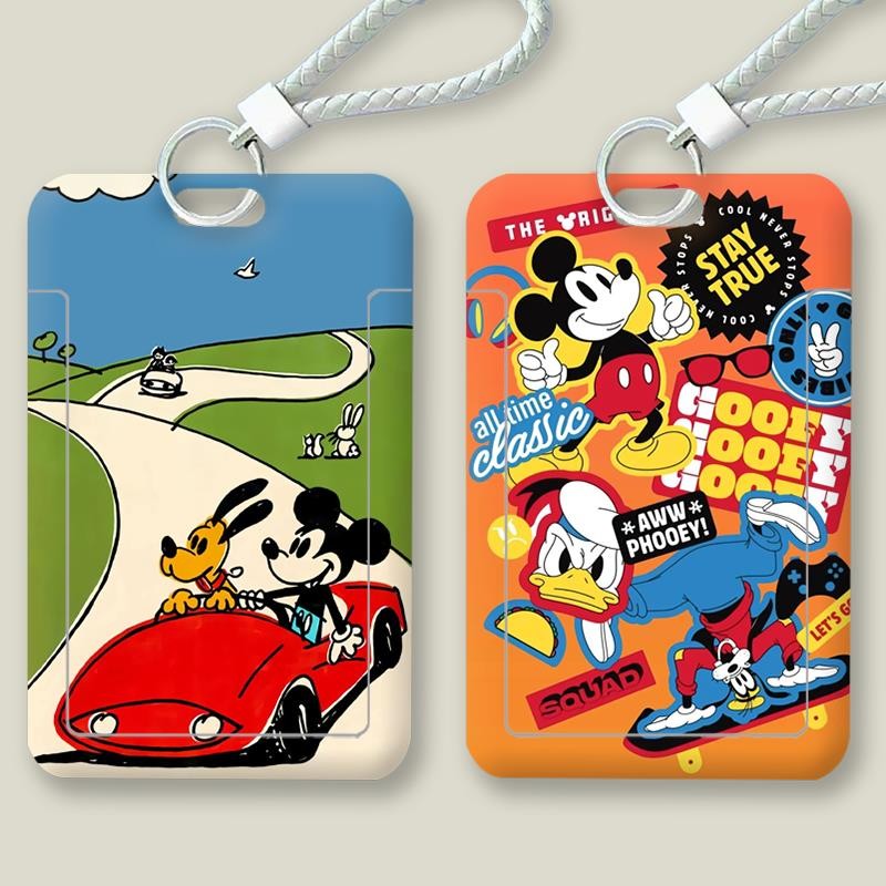 [Hot Sale] Mickey Mouse Clubhouse Slide ID Card Bus Card Holder Student ...