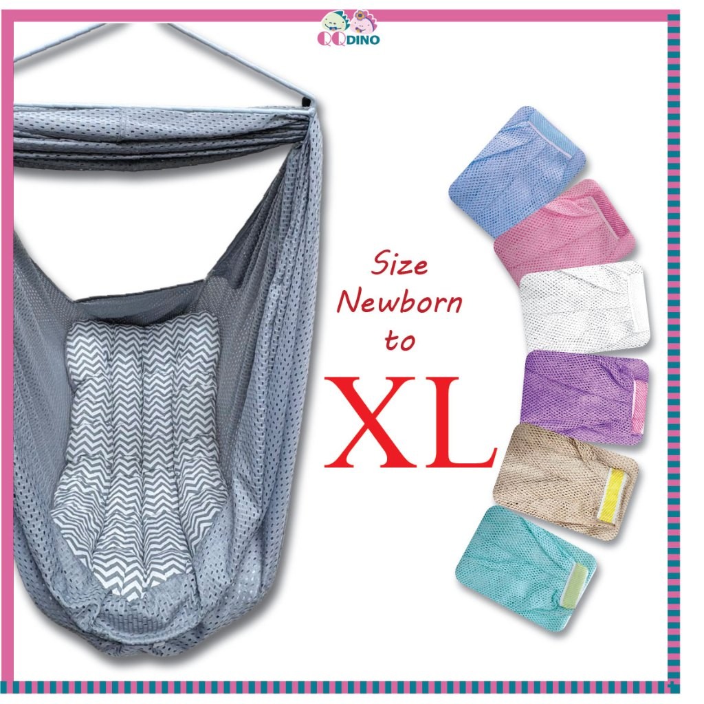 QQ Baby Sarung Buai Cradle Net with Head Cover from New born up to 3 ...
