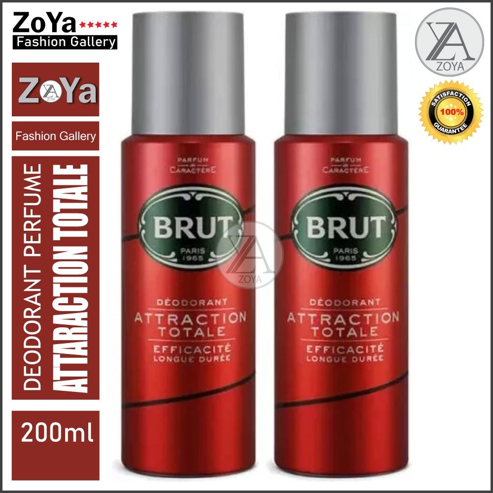 BRUT ATTRACTION TOTALE Deodorant 200ml Perfume Unisex EDP Original ...