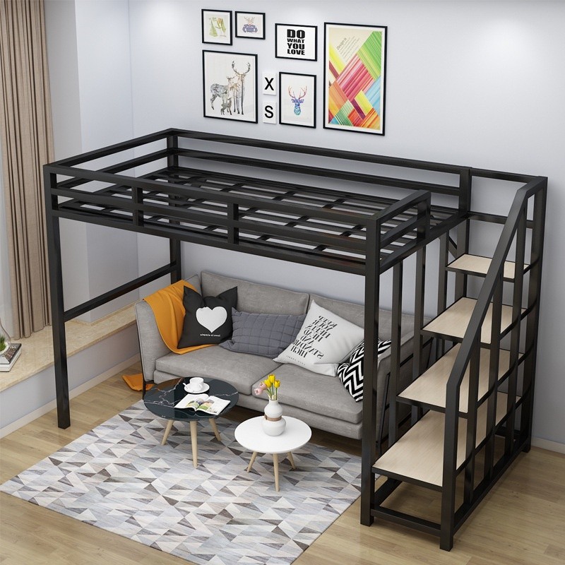 {MY Sales} Double Decker Bed Frame Double Bed Loft Bed High Low Iron ...