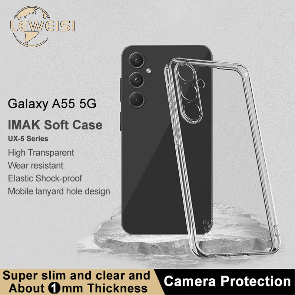 IMAK Silicone Soft Case for Samsung Galaxy A06 A55 A35 A25 A15 A05 A05S A54 A34 A24 A14 5G 4G ...