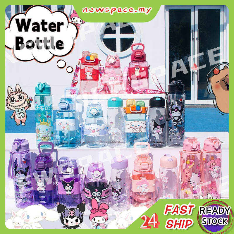 Botol Air Kuromi Capybara Bottle Kids Straw Bpa Free Botol Air Sanrio ...