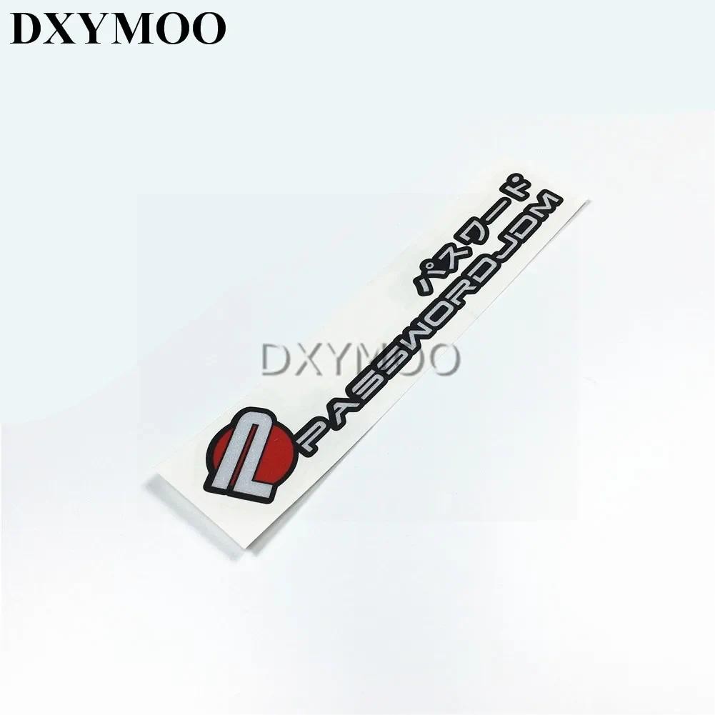 Japanese PASSWORD JDM Car Sticker Reflective Car Body Sticker Decals ...