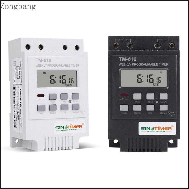 Zone Digital Electronic Timer Switch 220V 30A Rail Mount 17 Settings 7 Days Weekly Programmable ...
