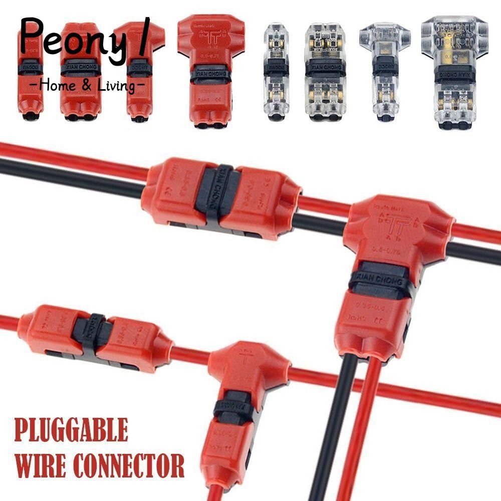 PEONY1 1Pcs Pluggable Wire Connector, For Wires Wiring Car Connectors ...
