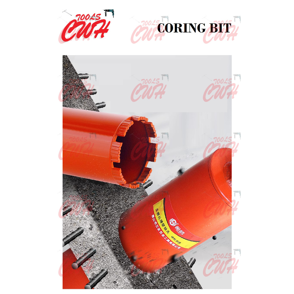 WET AND DRY DIAMOND CORE CORING DRILL DRILLING BIT MATA KORING KONKRIT ...