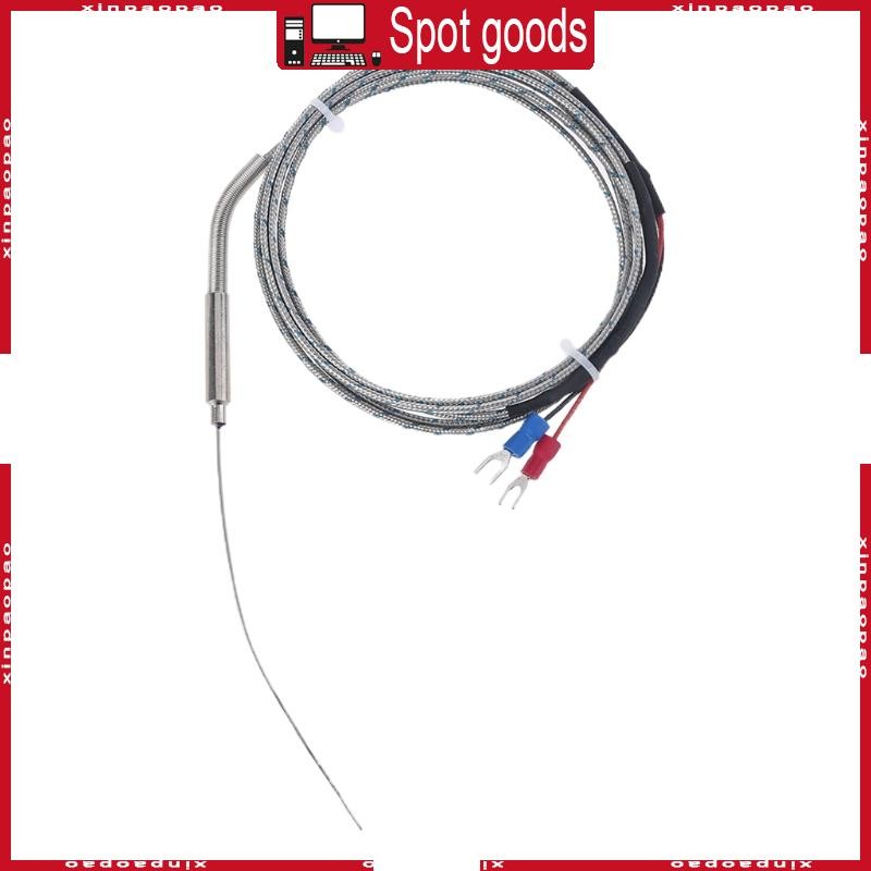 XI K-Type Thermocouple with Shielded Wire Temperature Sensor Metal ...