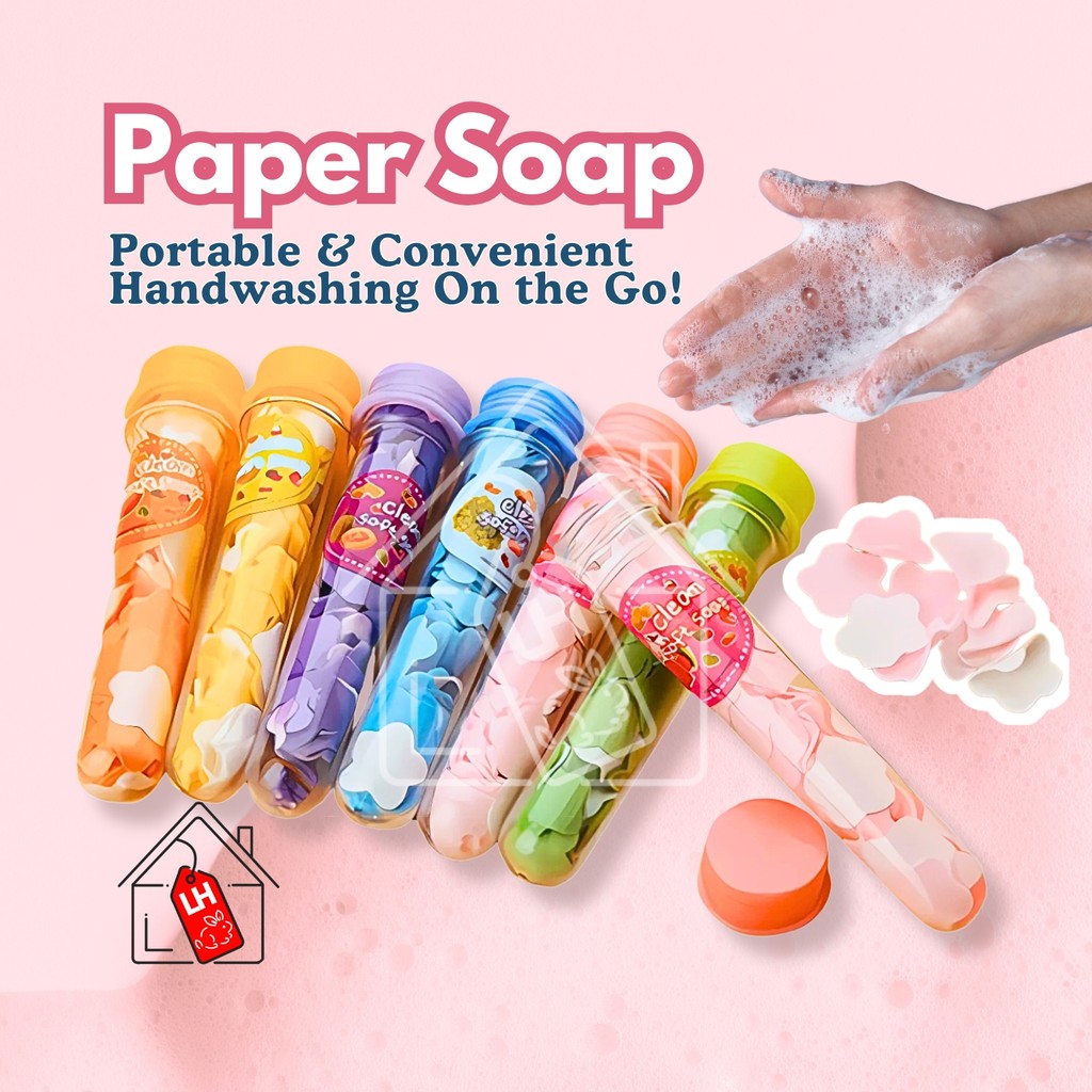 Paper Soap Hand Wash Sabun Kertas Handwash Soap Sabun Tangan Travel ...