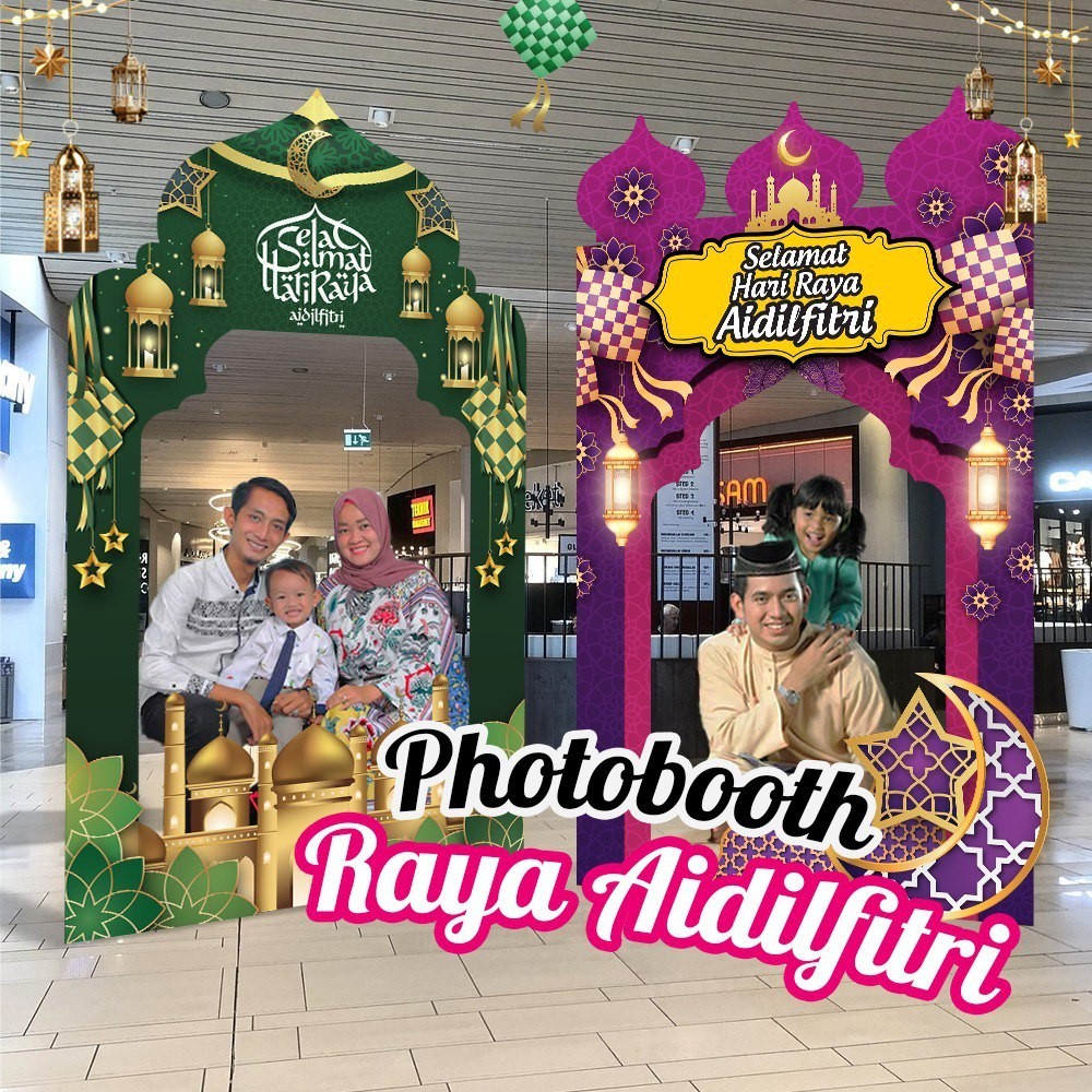Raya photobooth kenangan manis backdrop tangkap gambar raya aidilfitri ...