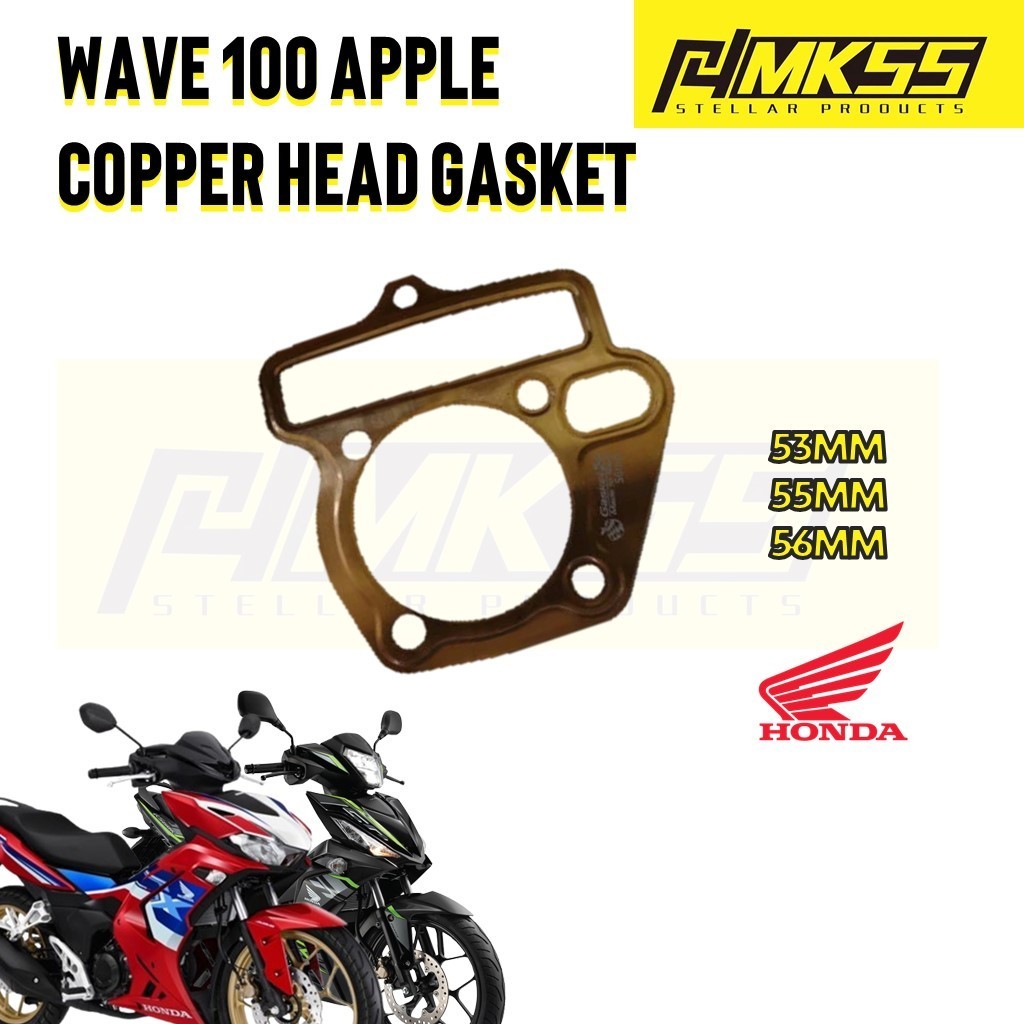 Apple Gasket Head Copper wave100 53mm/55mm/56mm APPLE HEAD GASKET ...