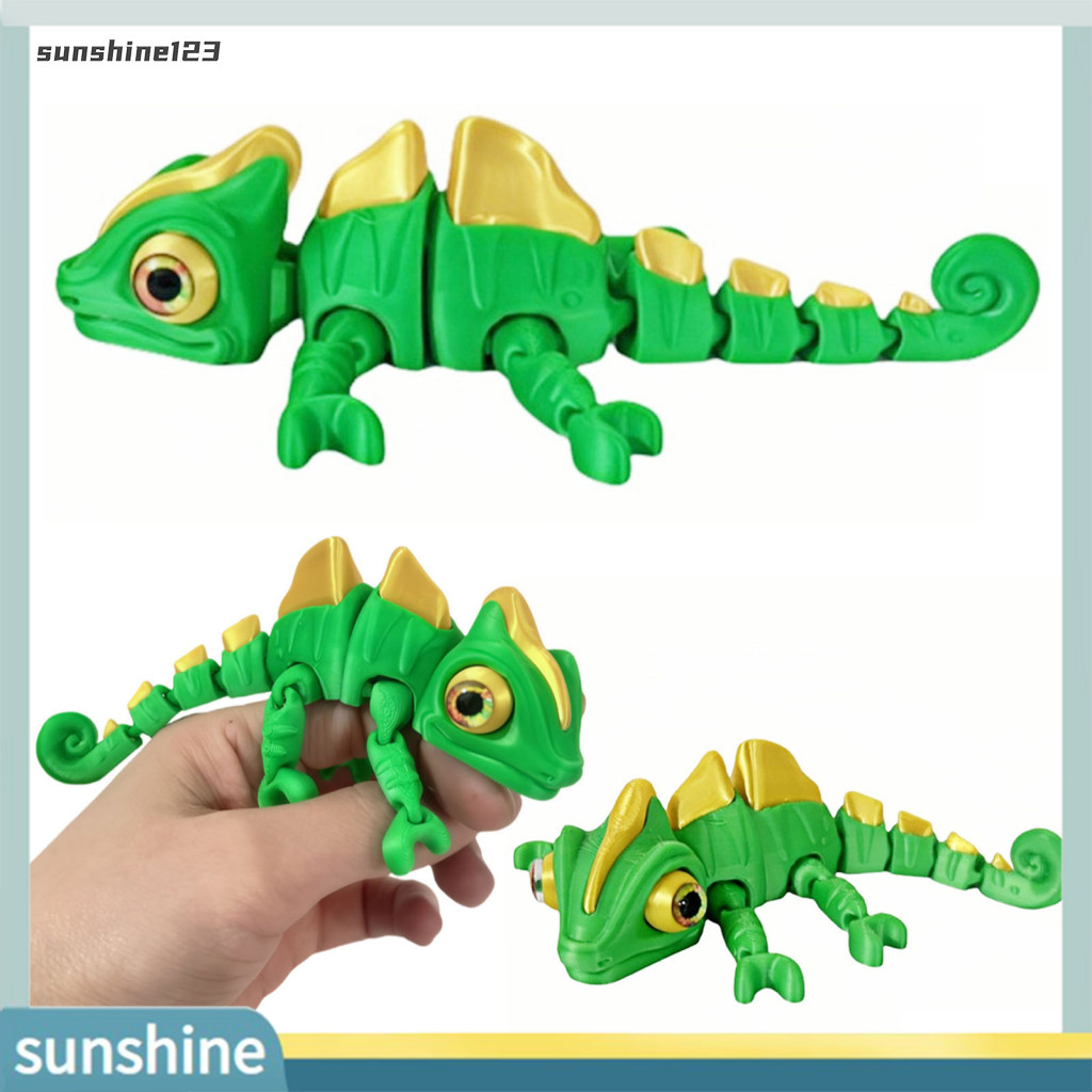 Bookshelf Chameleon Sculpture Colorful Chameleon Figurine Color ...
