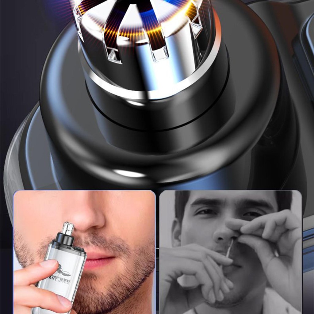 UK Nose Hair Trimmer USB Charging Portable Men Mini Ear and Nose Hair ...