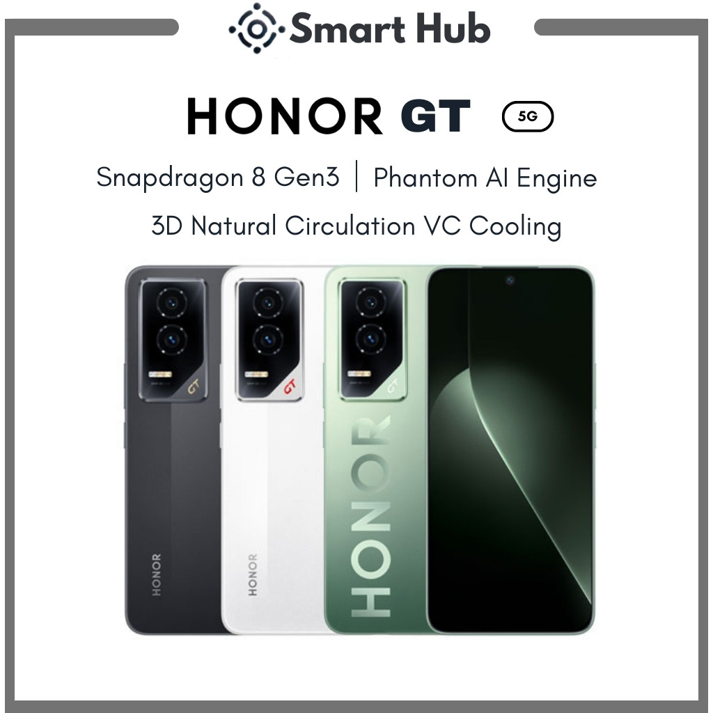 【New】HONOR GT 5G Smartphone Snapdragon 8 Gen3 Phantom Engine | Shopee ...