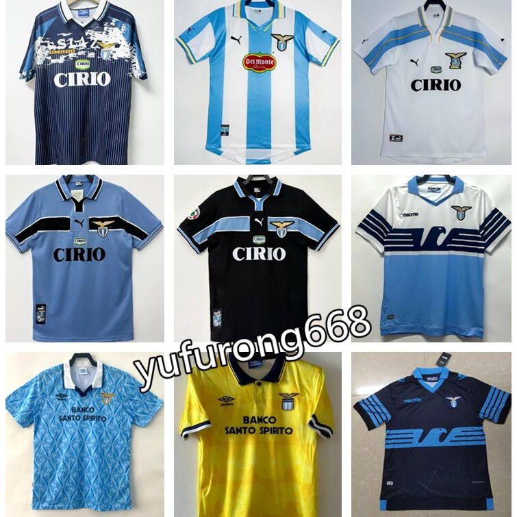 1996-97 Lazio Away Retro Soccer Jersey Football Vintage jersey Short ...