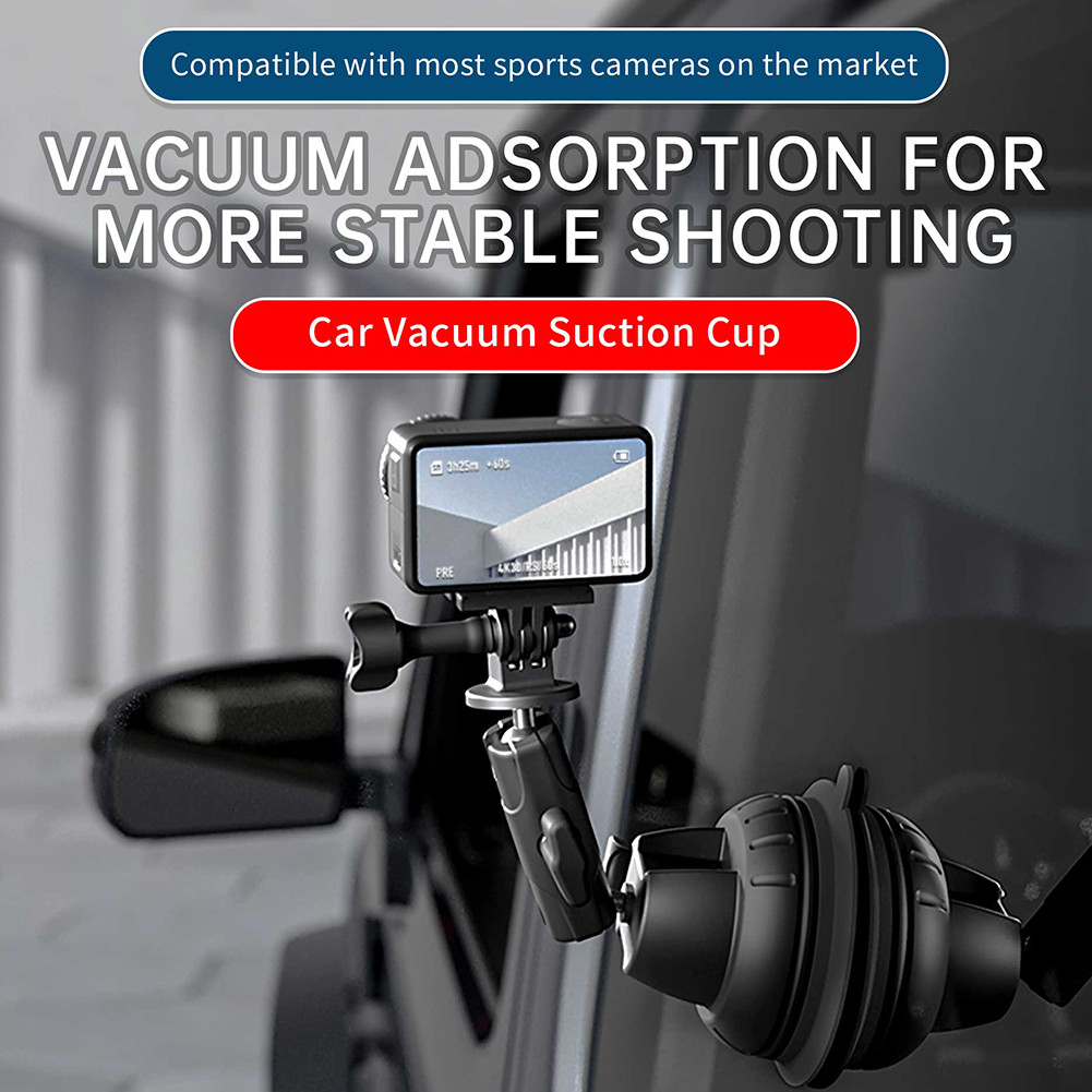Suction Cup Camera Car Mount for GoPro Hero 13 Insta360 DJI Osmo Action ...