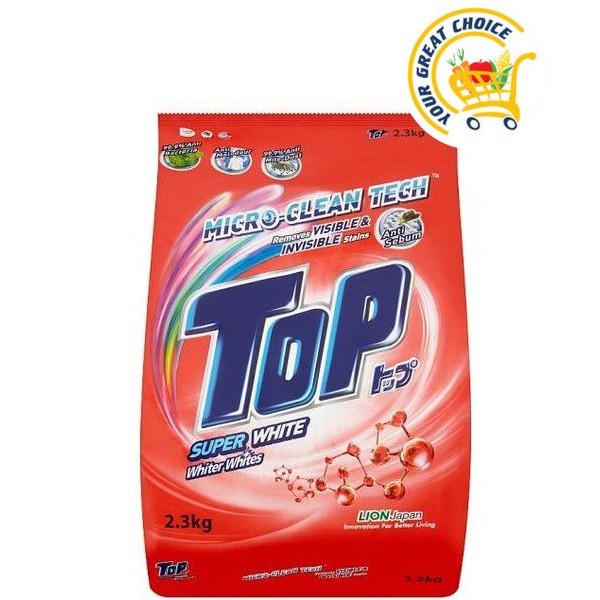 Top Detergent Powder Super White 2.3kg | Shopee Malaysia