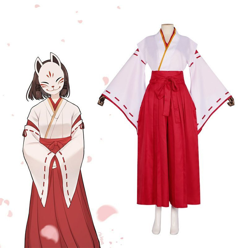 Yuanshen cos costume Miko Hanachirus costume cosplay costume Halloween ...