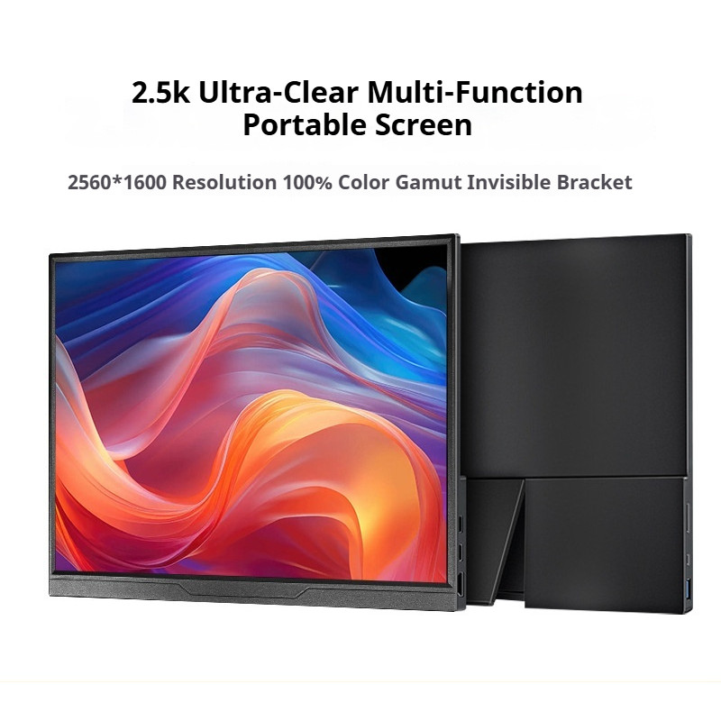 Desktop Portable Monitor HDMI Type C Gaming Monitor (16 Inch/2.5 K 60Hz ...