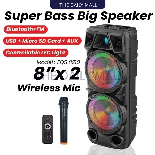 ZQS-8210 BTS Wireless Bluetooth Portable Speaker / Super Bass ...