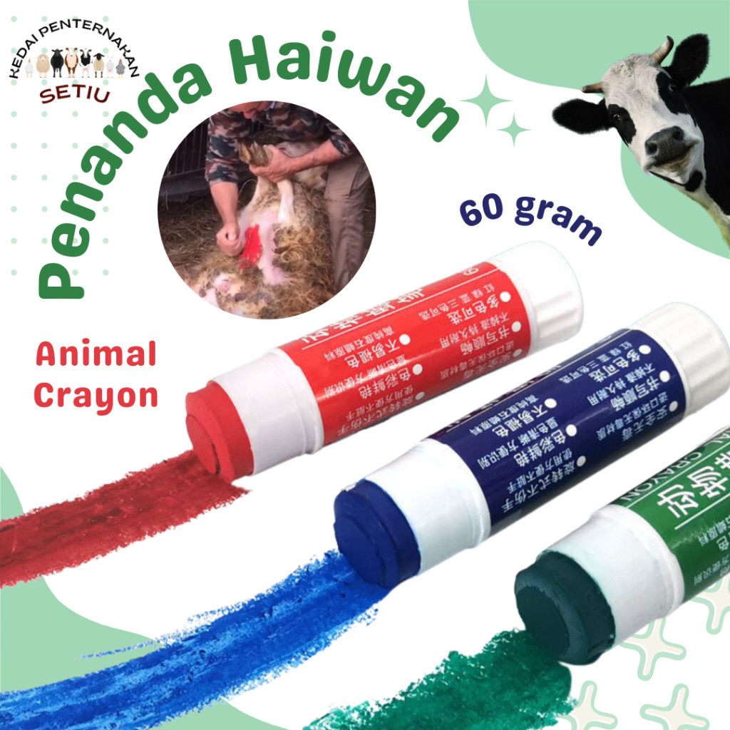 Animal Marking Crayon penanda badan haiwan arnab lembu kambing biri2 ...