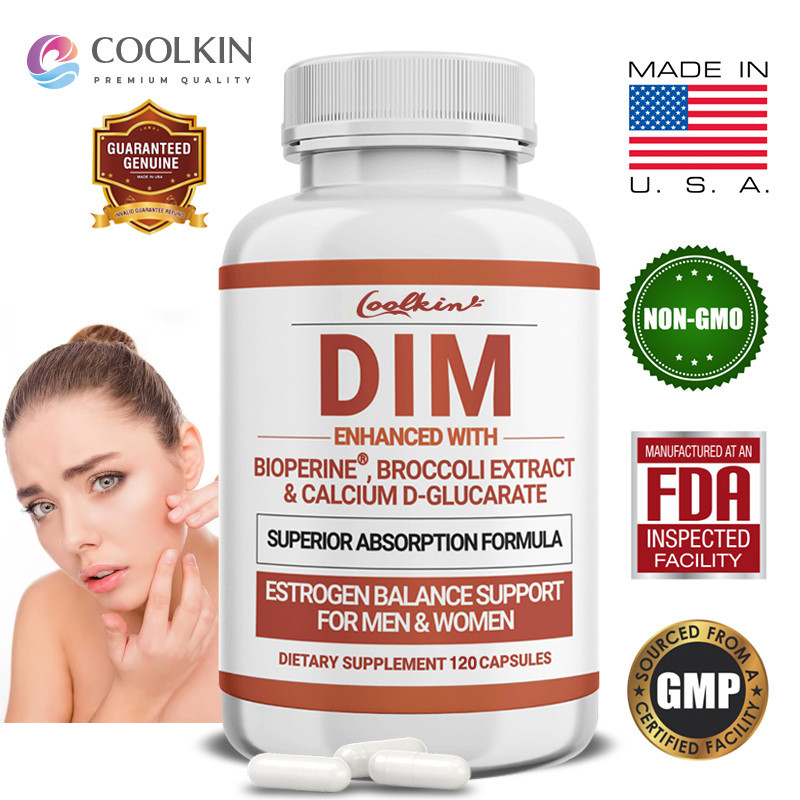 Coolkin DIM Supplement Complex Contains Broccoli Extract, Calcium D ...