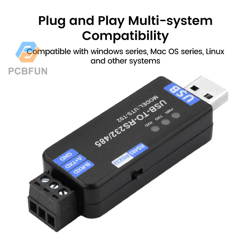 Pcbfun Usb To Rs485 Rs232 Communication Module Bidirectional Half