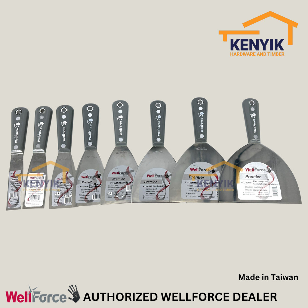 WELLFORCE Stainless Steel Premier Flex Putty Knife | Shopee Malaysia
