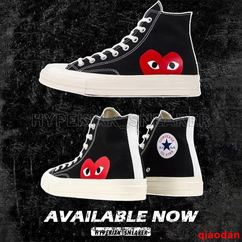 Converse Chuck 70 Low Top x Comme des Garcons Play Canvas'cdg Black ...