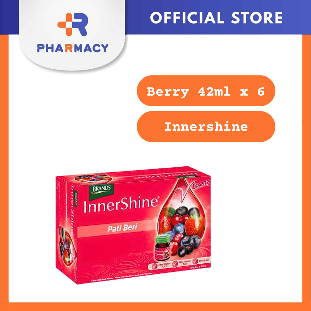 R Pharmacy | Brand's Innershine Berry Essence 42ml x 6 | Shopee Malaysia