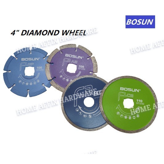 BOSUN 4" DIAMOND WHEEL / CUTTING DISC F1GP F3GP F2AB F1CE F3 F3CE F5CE ...
