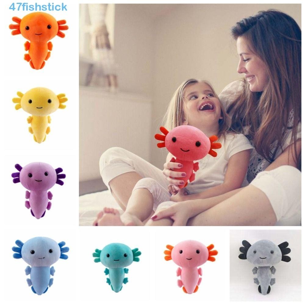 FISHSTICK Axolotl Stuffed Animals Plushie Doll, Plushie Axolotl Fluffy ...