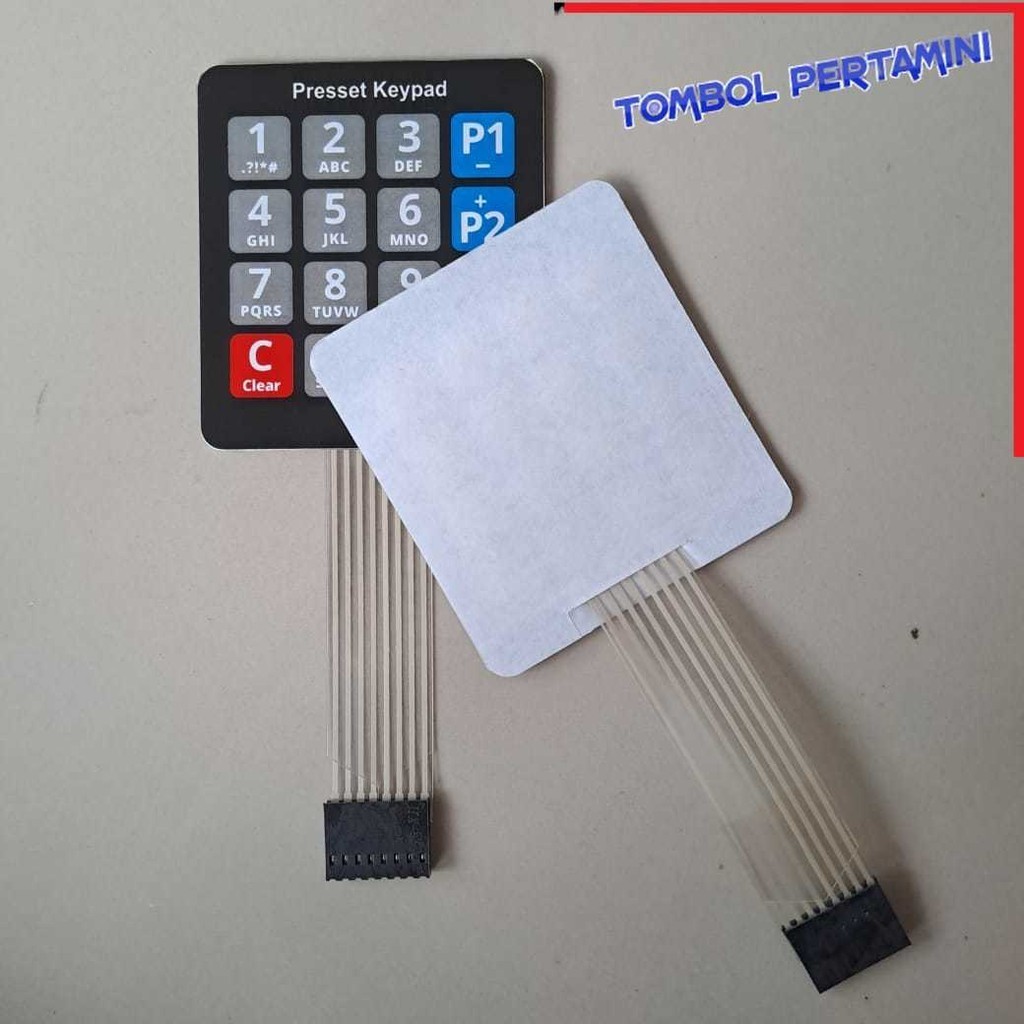 Tombol Mesin Mini Pom Keypad Standard Blank Button Best Preset Custom Lamination For Digital