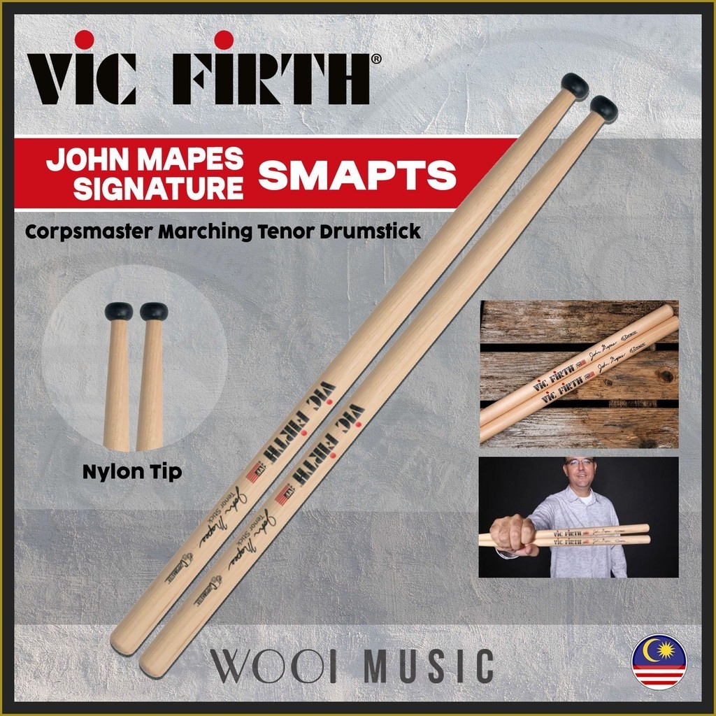 Vic Firth SMAPTS Corpsmaster Multi-Tenor John Mapes Signature Marching ...