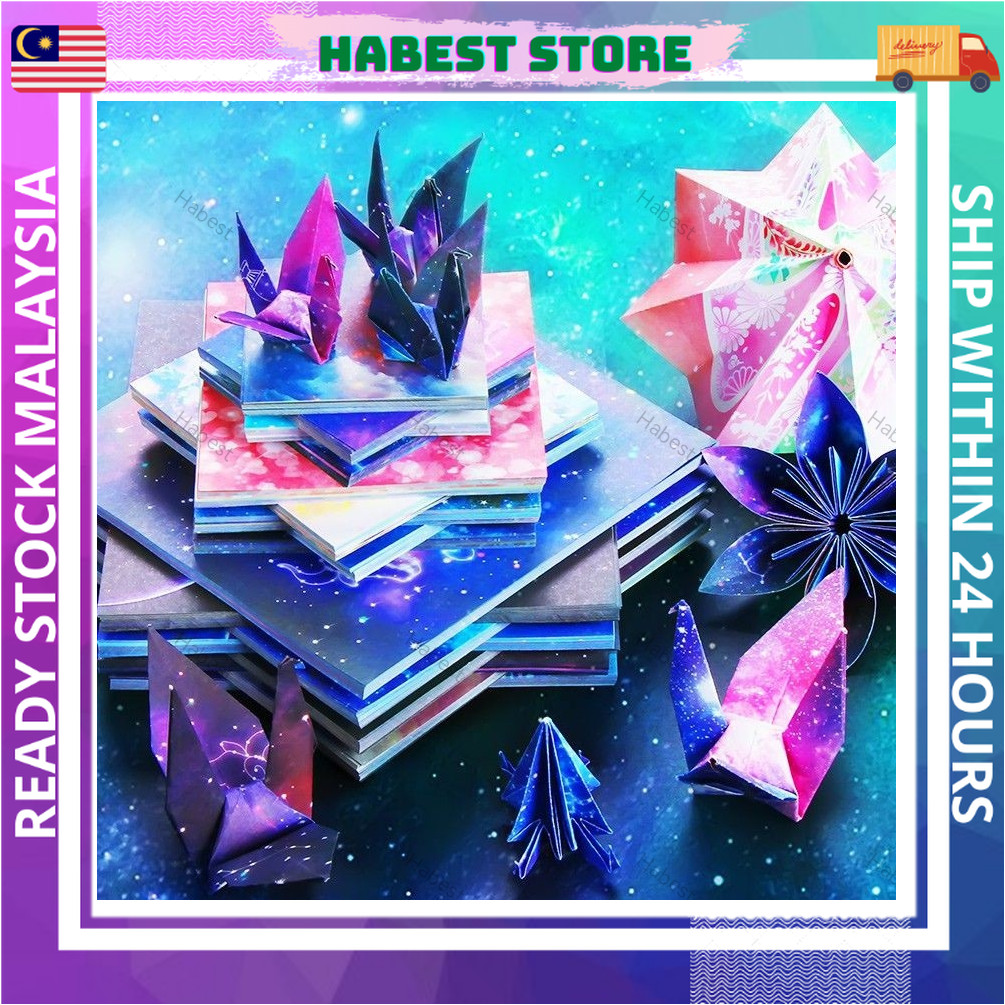 [7x7cm] Sky Star Origami Square Paper 100sheet | Shopee Malaysia