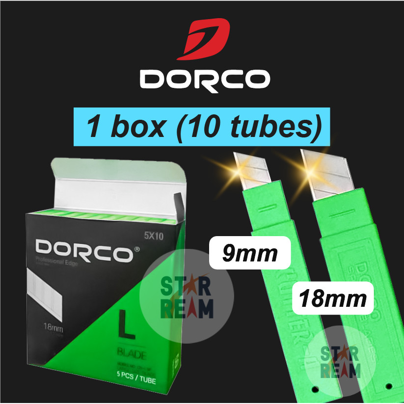 [BOX] Sharp Dorco Cutter Blade Refill (10tubes/box)| 9mm/18mm ...