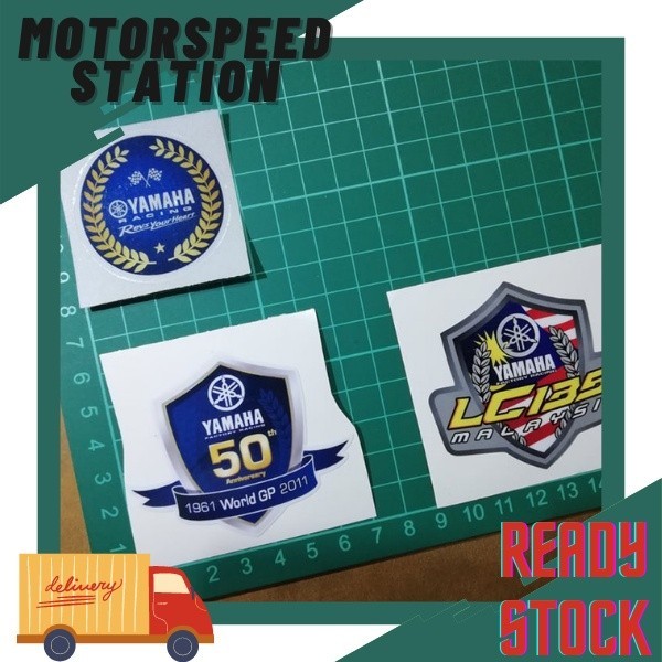 STICKER Print Yamaha 50th Anniversary Yamaha LC135 Yamaha Racing Revs ...