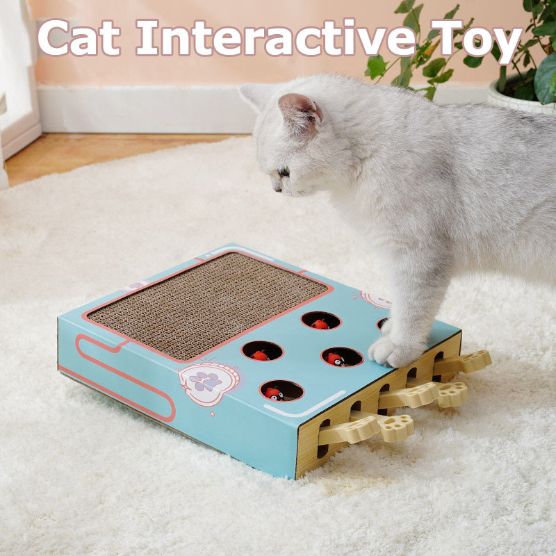 Cat Toy Self-Hi Relieving Stuffy Artifact Cat Scratching Board Five ...