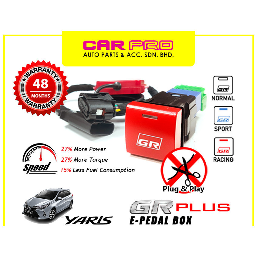 Toyota Yaris 2023 - Present EASYCAR E-Pedal GR Plus Box Accelerator Pedal Car Electronic ...