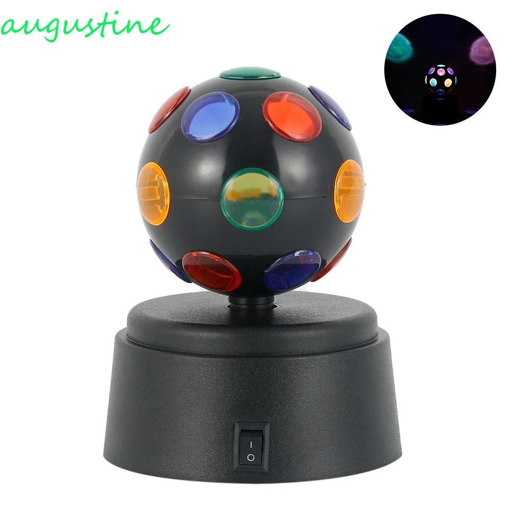 AUGUSTINE Disco Ball Lamp, Rotating LED Colorful Mini DJ Ball Lamp ...