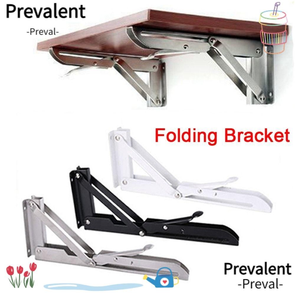 PREVAL Folding Shelf Bracket, Stainless steel Adjustable Wall Mounted ...